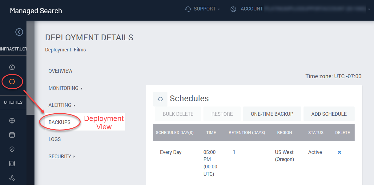 Solr Backups - SearchStax Managed Search Docs