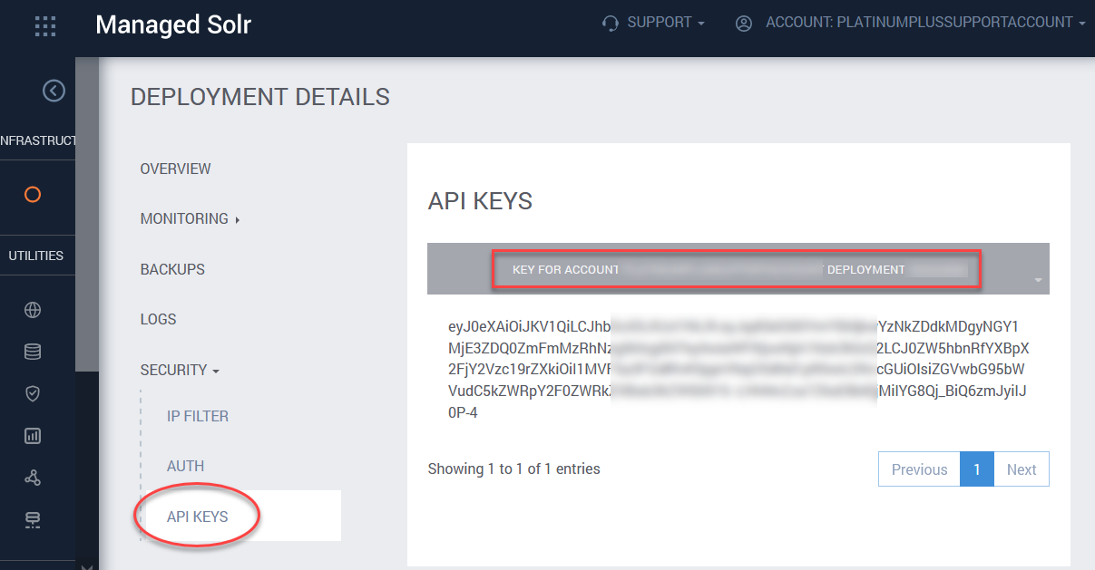 Securing Deployments - SearchStax Docs