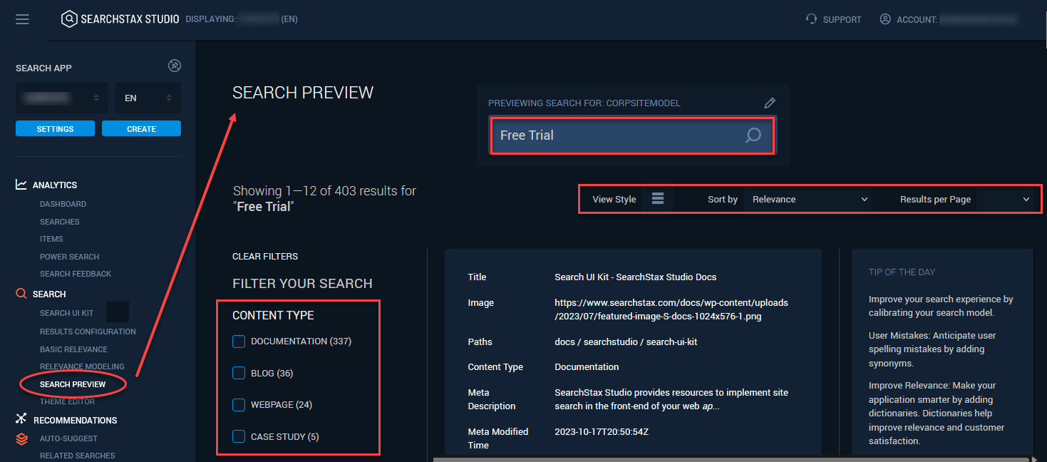 Your First Search with SearchStax Studio - SearchStax Docs Your First Search with SearchStax Studio - SearchStax Docs