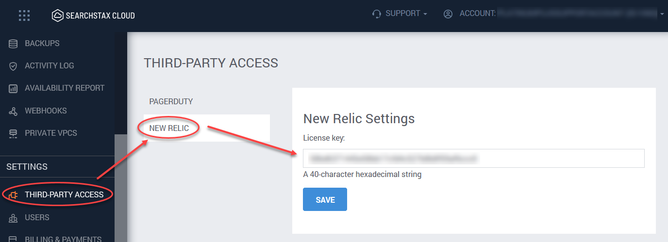 New Relic - SearchStax Docs