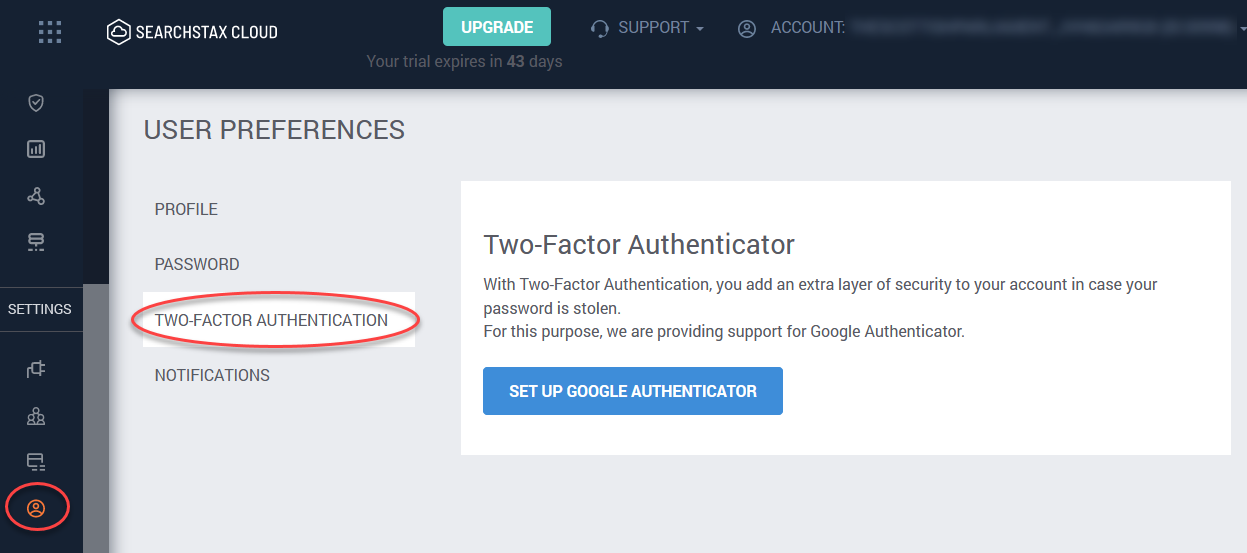 Two-Factor Authentication on Managed Search - SearchStax Docs