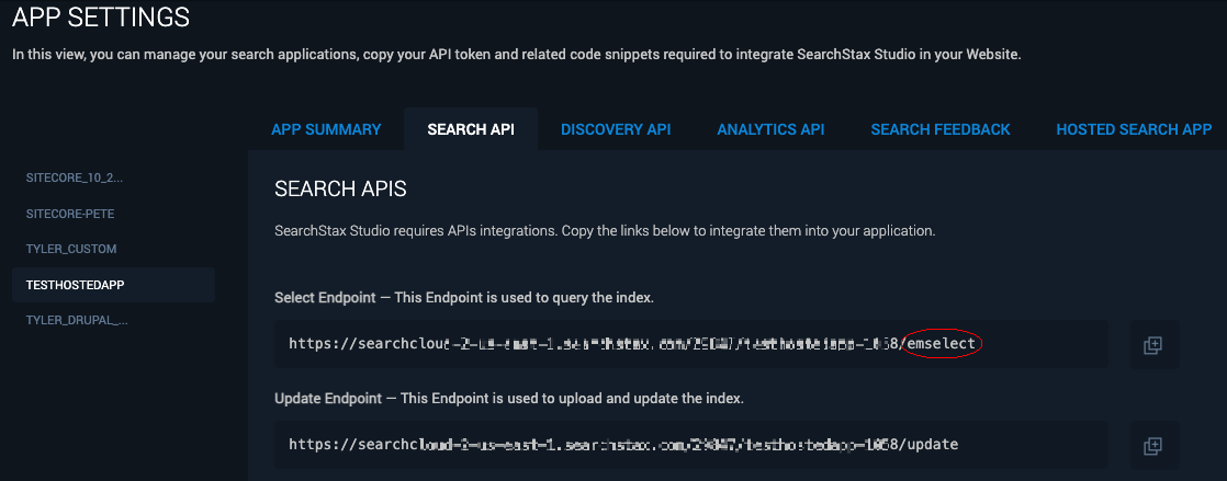 Search API - SearchStax Docs