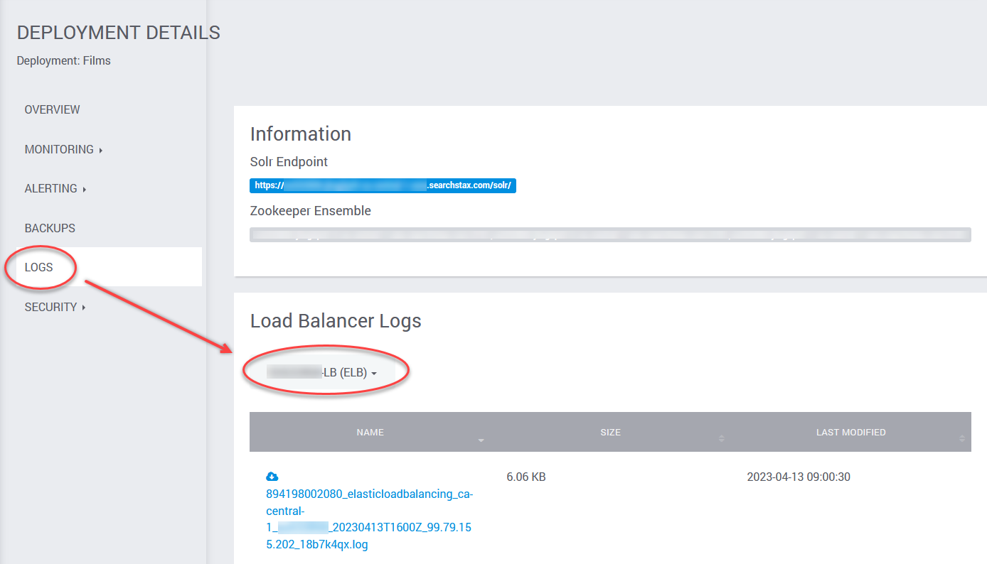Solr Logs - SearchStax Managed Search Docs