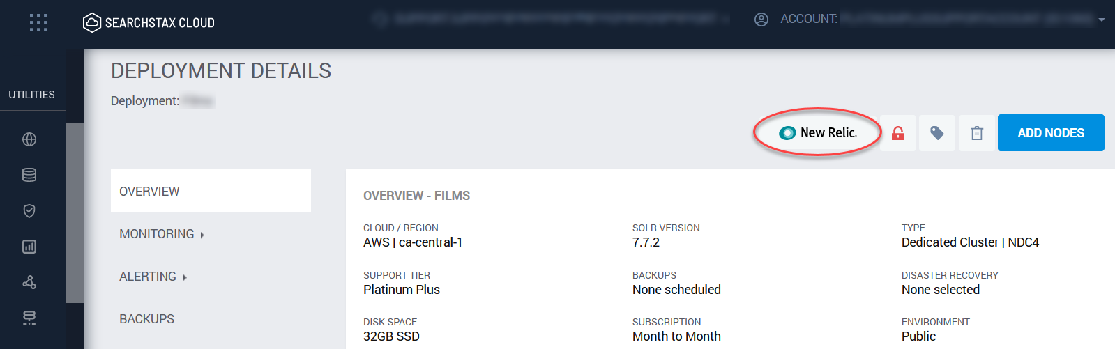 New Relic - SearchStax Docs