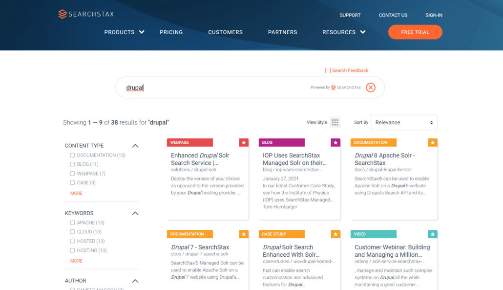 Drupal Module for SearchStax Site Search | SearchStax Blog