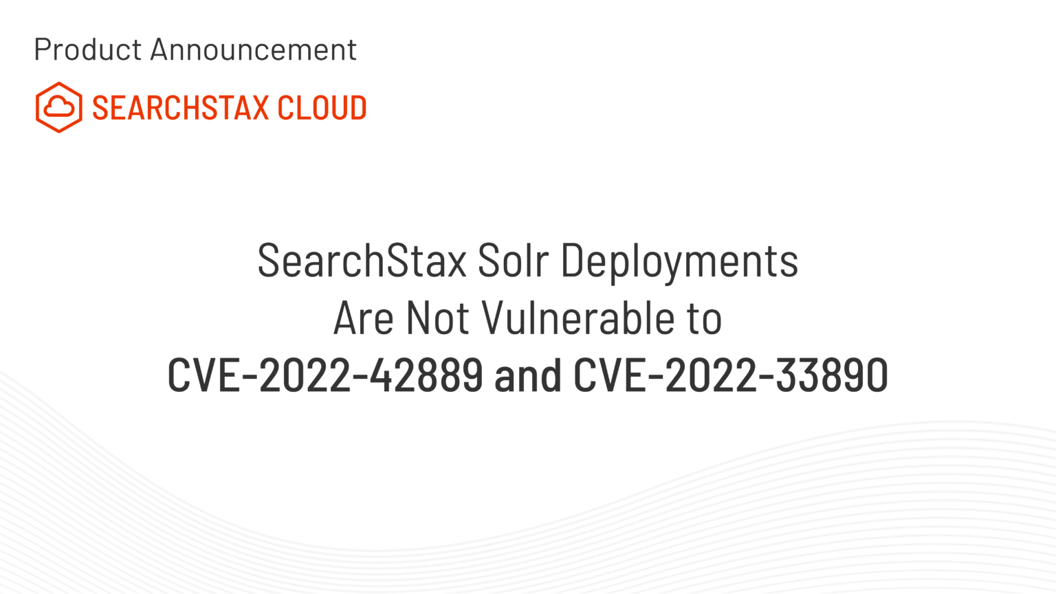 SearchStax Solr Deployments Are Not Vulnerable to CVE-2022-42889 and CVE-2022-33890 | SearchStax ...